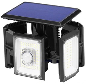 5 panelová otočná 300 LED solární lampa