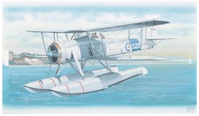 Směr Model Fairey Swordfish Mk.2 26,4x29cm v krabici 34x19x5,5cm