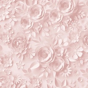 Ugépa Vliesová květinová růžová tapeta s 3D efektem- M44603 rozměry 0,53 x 10,05 m