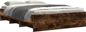 Rám postele bez matrace kouřový dub 120x190 cm kompozitní dřevo 3295699