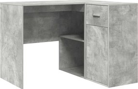 Rohový psací stůl se zásuvkou Betonově šedá 102 x 88 x 75 cm 3337276