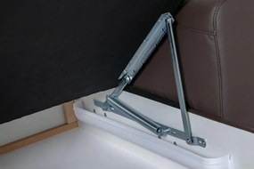Rozkládací rohová sedačka PALADIUM 245x164 - výběr barev kůže levý roh černá
