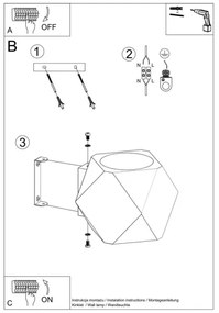 Sollux SL.1008 - Nástěnné svítidlo WOODY 1xG9/40W/230V