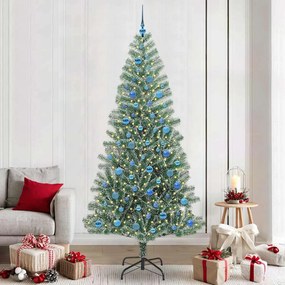 Umělý vánoční stromeček se sněhem a LED osvětlením 240 cm 3396840