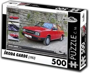 RETRO-AUTA Puzzle Škoda Garde (1983) / 500 dílků / 48 × 36 cm
