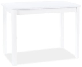 SIGNAL Jídelní stůl - DIEGO I, 105x65, matná bílá