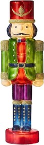 X-MAS LED Louskáček skleněný 30 cm - zelená