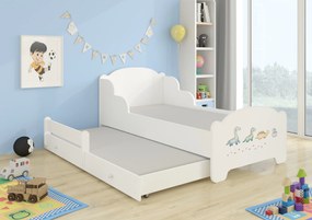 Dětská postel s matracemi AMADIS II 160x80 Motiv: DINOSAUŘI