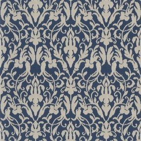 Tapeta SPEAK EASY DAMASK - INDIGO, kolekce SIGNATURE LOFT PAPERS