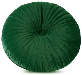 DEKORAČNÍ POLŠTÁŘ VELVET68 (FI) 40 CM TMAVĚZELENÁ