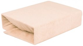 Vesna | Prostěradlo froté Excellent krémová 60 x 120 cm