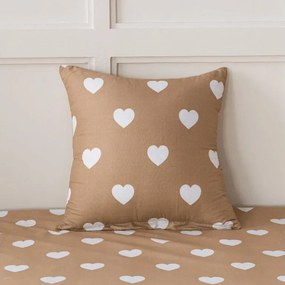 Povlečení z mikrovlákna CARAMHEART hnědé Rozměr povlečení: 2 ks 70 x 90 cm | 200 x 220 cm