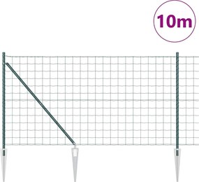 Evropský plot se hroty 10 x 1,2 m Ocel potažená PVC Zelená 3350572