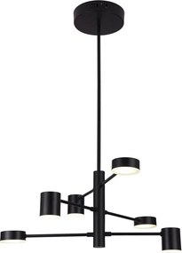 Rabalux Černé závěsné LED svítidlo Solomon 570mm 30W 6355