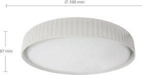 Brilagi - LED Stmívatelné stropní svítidlo LUCIA LED/60W/230V pr. 59 cm bílá+DO