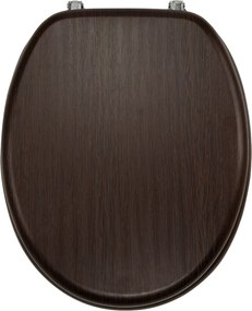 Novaservis Dýhované WC sedátko Wenge z MDF 44+/-2 x 37,5 cm