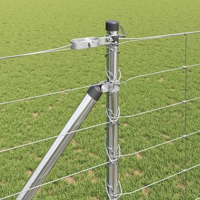 Svařované drátěné ploty s hroty 25 x 1,2 m Pozinkovaná ocel 3351426