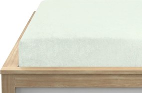 Fleecové napínací prostěradlo MOLTON světle mentolové 90 x 200 cm