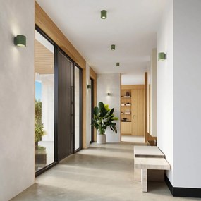 Sollux Lighting Nástěnné svítidlo ORBIS 1 olivově zelené