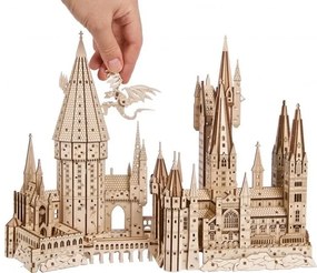 Hračka Ugears 3D dřevěné mechanické puzzle Hrad Bradavice, Harry Potter [6950386]
