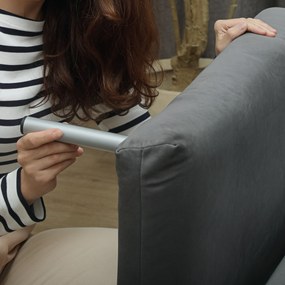 HOMCOM Skládací křeslo s funkcí postele, skládací polohovací křeslo v sametovém stylu, nastavitelná opěradla, 75 x 70 x 75 cm, tmavě šedá