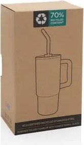 XD Design Velký nerezový termohrnek Embrace 900ml černá