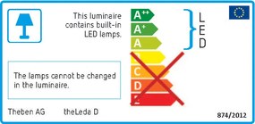 LED nástěnné svítidlo s čidlem pohybu THEBEN theLeda D SU AL 14W IP55 1020902