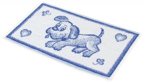 Dětský ručník SV s obrázkem 30x50 Pejsek modrý