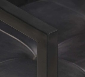 vidaXL Konzolové jídelní židle 4 ks s ošoupáním pravá kůže [3059815] Barva: Černá