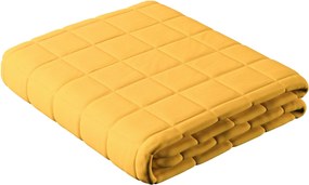 Přehoz s prošitím do čtverců barva žlutá