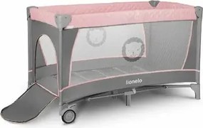 LIONELO Postýlka cestovní Flower 2v1 Flamingo