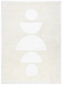 Dywany Łuszczów, Kusový koberec Mode 8598 geometric cream, 200x290, bílá, kancelář