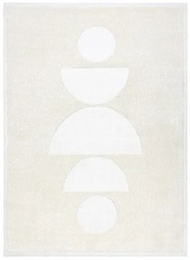 Dywany Łuszczów, Kusový koberec Mode 8598 geometric cream, 80x150, bílá, kancelář