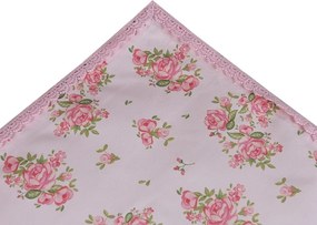 Bavlněný ubrus s květy růže Sweet Roses - 100*100 cm