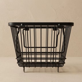 Kovový košík na ovoce s držadly, 34 x 18 x 14 cm