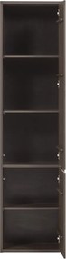Tmavě hnědá modulární skříňka z borovicového dřeva 55x215 cm Meggy – WOOOD