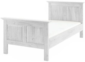 ARTEN Rustikální manželská postel POPRAD ACC02 - bílý vosk Rozměry: 180x200 cm