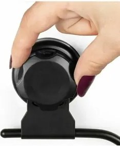 Compactor Bestlock Black Malý věšák na ručníky s přísavkou černá / bez
