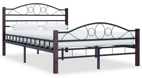 Rám postele černý kovový 120 x 200 cm,  285292 HangarStore.cz