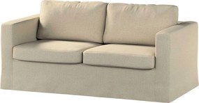 Potah na pohovku IKEA Karlstad 2-místná , nerozkládací, dlouhý barva béžová látka pletený vzor