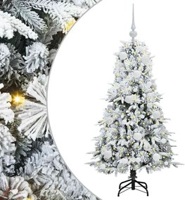 Umělý Skládací Vánoční Strom s stojanem Bílá 120 cm PE a PVC 3397461