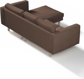 Potah na pohovku IKEA Norsborg 3-místná se šezlongem barva hnědá látka pletený vzor