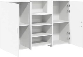 Recepční stůl bílý 155x50x103,5 cm kompozitní dřevo 3324196