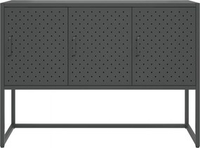 Příborník antracitový 105 x 35 x 75 cm ocel 335870