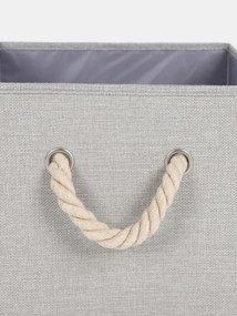 Sinsay - Úložný box s pleteným uchem - béžová