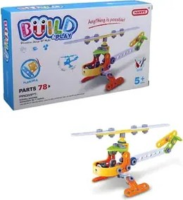 Malý Mechanik Junior Vrtulník / Stavebnice / 73 dílů / 30 x 18 cm / od