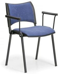 Konferenční židle SMART - černé nohy s područkami