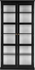 Černá vitrína z MDF 98x193x34 cm Wilma – Ellos Home