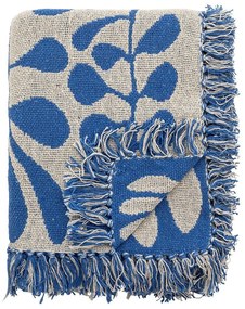Modrá deka 130x160 cm Nevine – Bloomingville