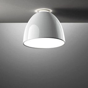 Artemide A246600 Nur Gloss mini soffitto Led White, stropní svítidlo v bílém lesku, 30W LED 2700K, prům. 36cm